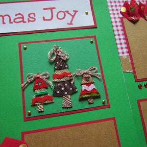 CHRISTMAS JOY 12x12 Premade Scrapbook Pages - Holiday Layout - Family ...