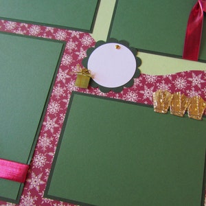 CHRISTMAS Premade 12x12 Scrapbook Pages - Holiday Layout - Christmas ...