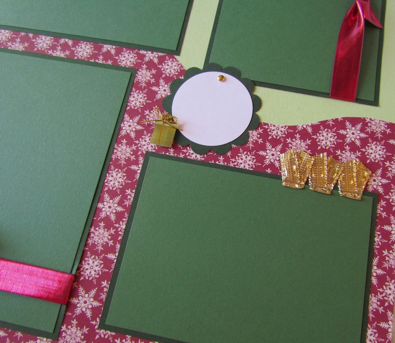 CHRISTMAS Premade 12x12 Scrapbook Pages Holiday Layout - Etsy