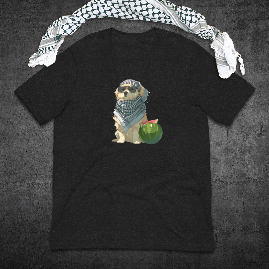 Unisex Tee, Shaded Doggo W/melon T-shirt, Watermelon Tanktop, Dog in ...