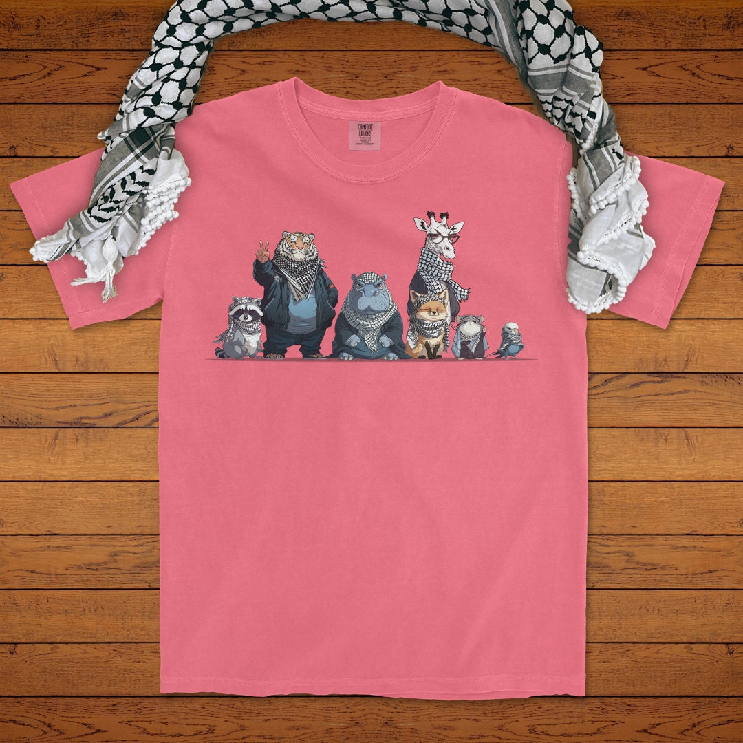 Unisex Tee, Floofs in Koofs Group 1 T-shirt, Kuffiya, Keffiyeh - Etsy UK