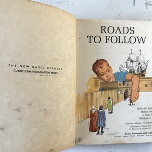 Vintage Hardback Basic Reader Book "roads to Follow" - Published 1964 ...