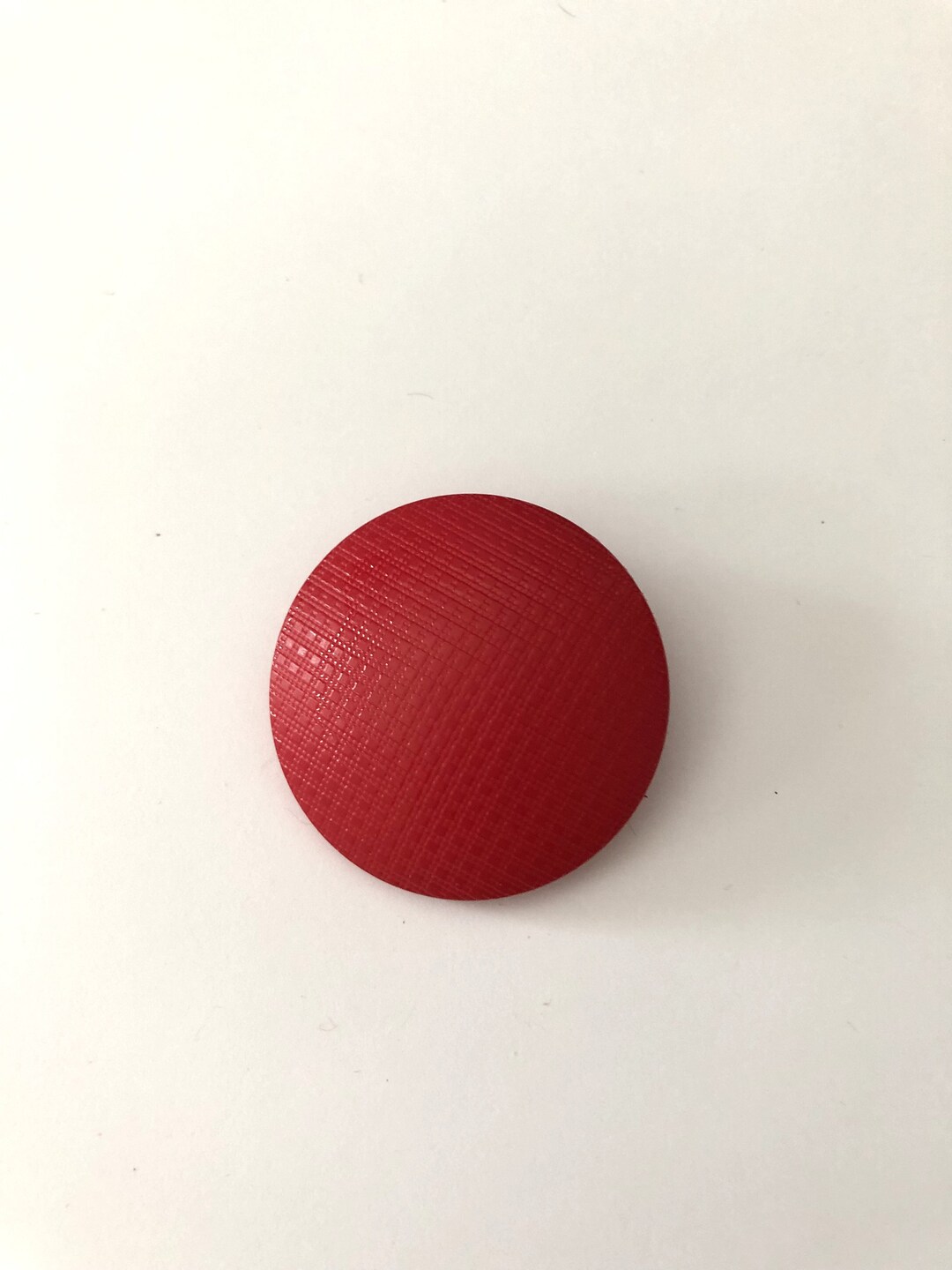 Vintage Red Single Focal Button - Extra Large Button With Pretty Cross ...