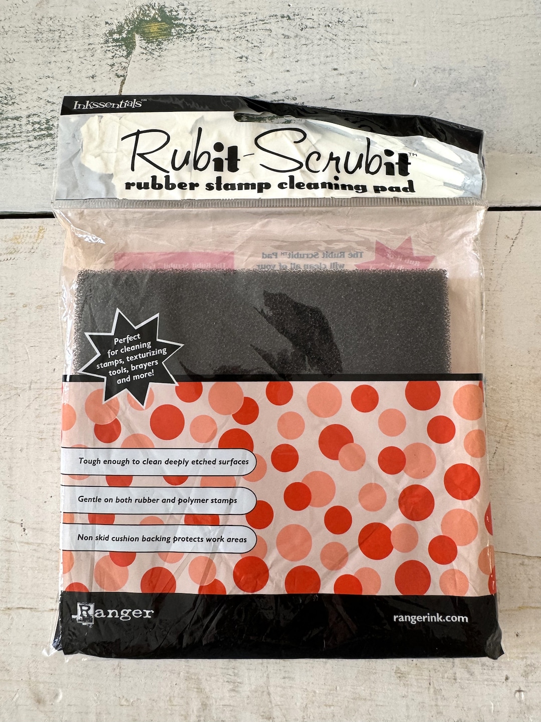 Ranger Inkssentials Rubit-scrubit Rubber Stamp Cleaning Pad - New and ...
