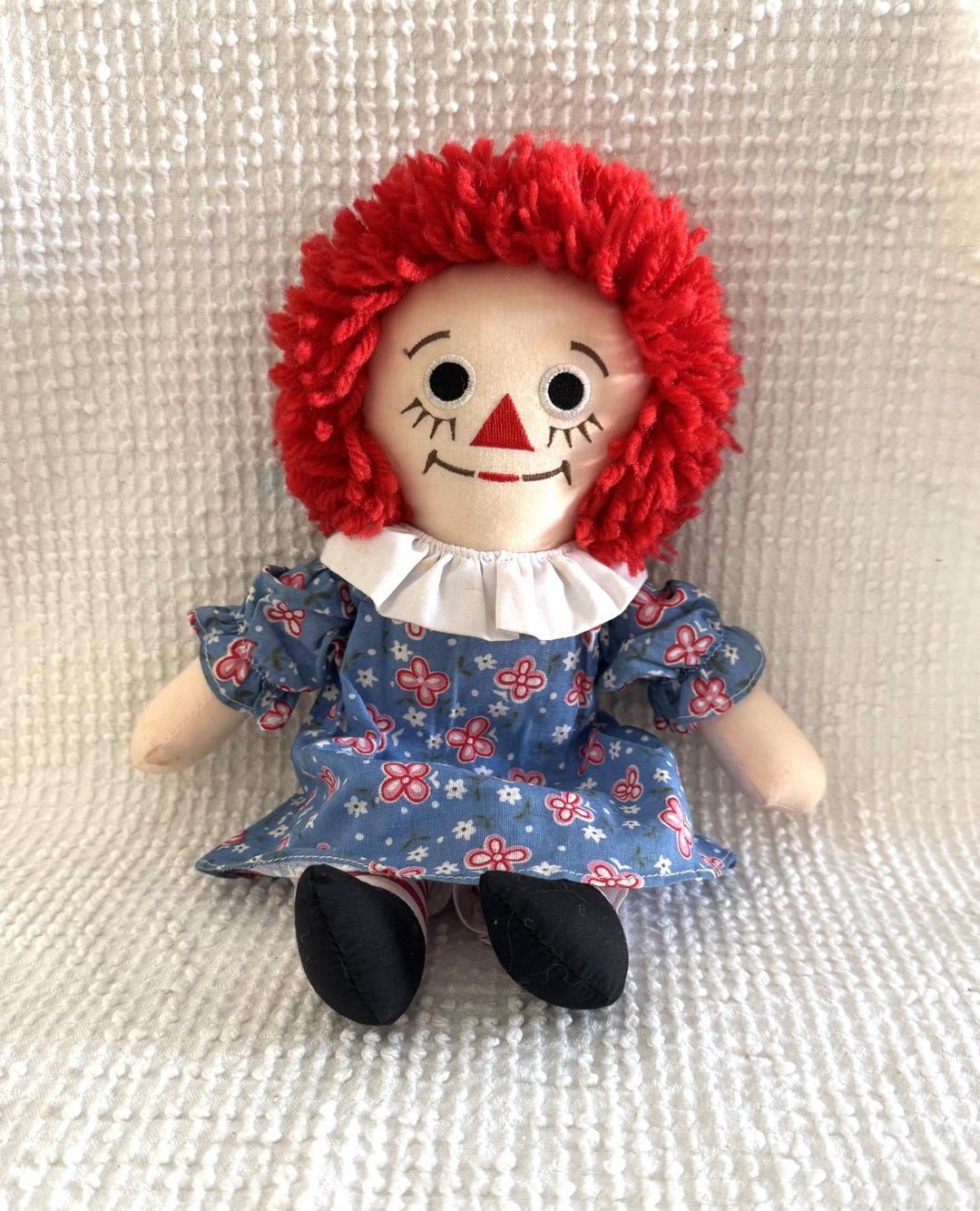 Vintage Raggedy Ann Ragdoll - 12 Inch Tall Made by Applause - Dress ...