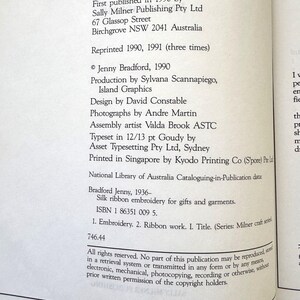 Silk Ribbon Embroidery Crafting Book: Milner Craft Series Hardback - Etsy