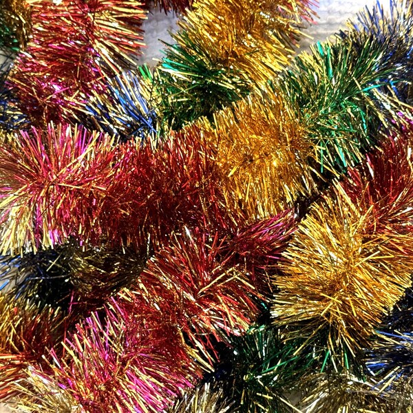 Tinsel Garland - Etsy