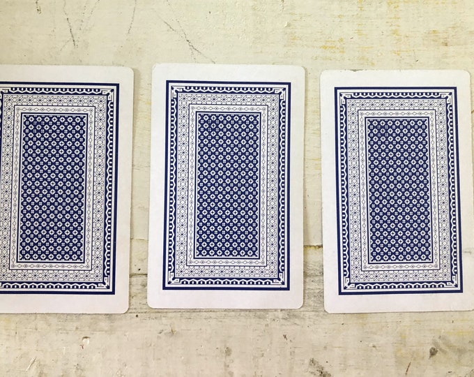 Vintage JUMBO Sized Playing Cards - Set of 3 Cards - Collage, Junk ...