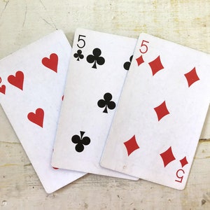 Vintage JUMBO Sized Playing Cards - Set of 3 Cards - Collage, Junk ...
