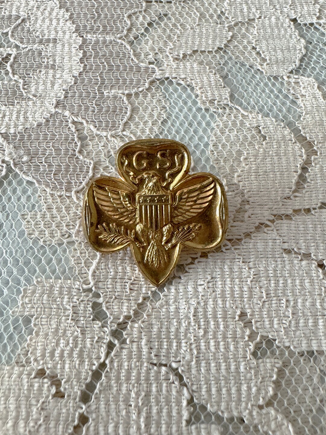 Vintage Girl Scout Emblem Membership Pin From the 1970s - Etsy