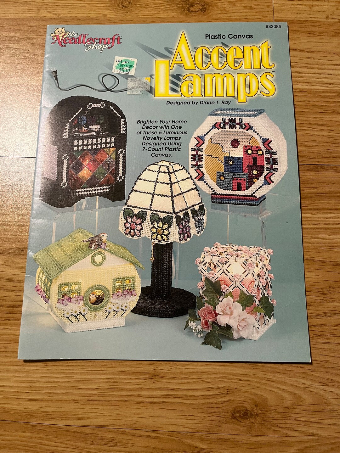Plastic Canvas Accent Lamps Vintage Pattern Book 1998 - Etsy