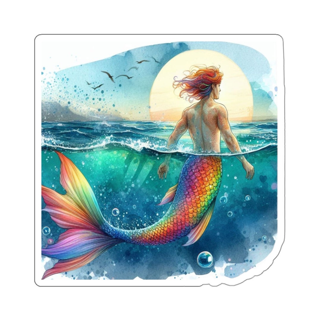 Pride Month Sticker Rainbow Pride Flag LGBTQ Ocean Gay Pride Beach ...