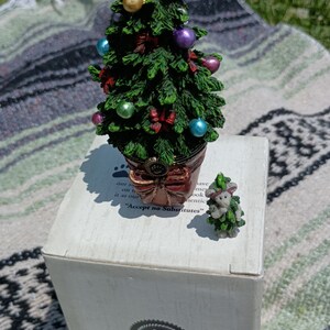 Christmas Tree Trinket Box. Boyds Aunt Nettie's Holiday Tree With ...
