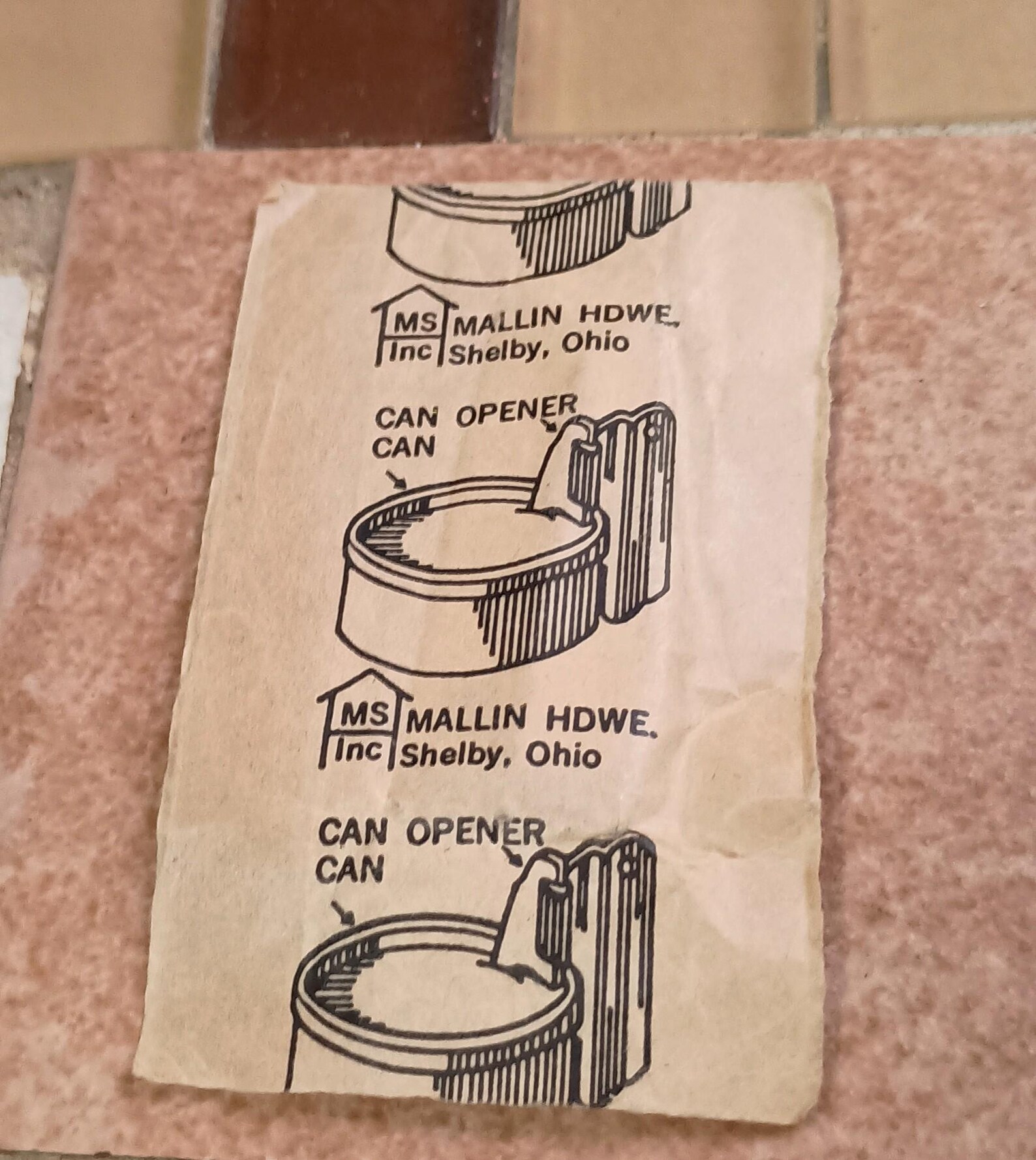 P-38 Can Opener. Shelby, Ohio Mallin Hdwe MS Inc. Sealed in Original ...