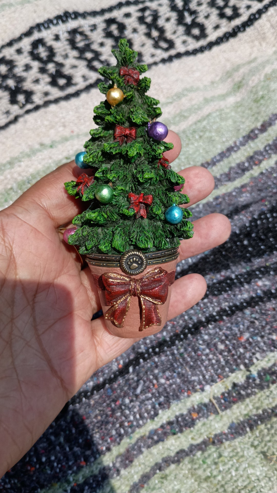 Christmas Tree Trinket Box. Boyds Aunt Nettie's Holiday Tree With ...