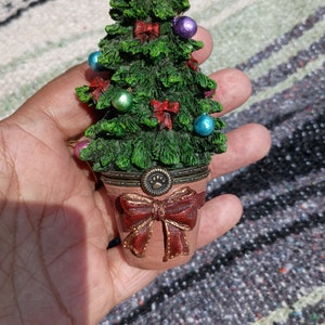 Christmas Tree Trinket Box. Boyds Aunt Nettie's Holiday Tree With ...