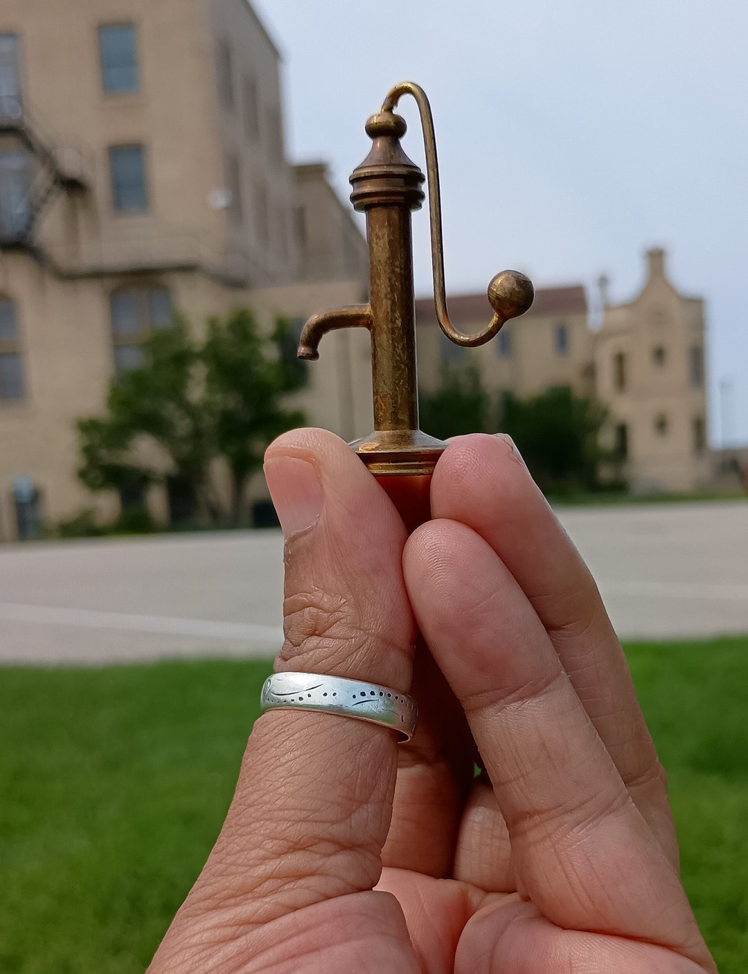 Brass Miniature Vintage Hand Pump. Made in Holland Sticker on Bottom - Etsy