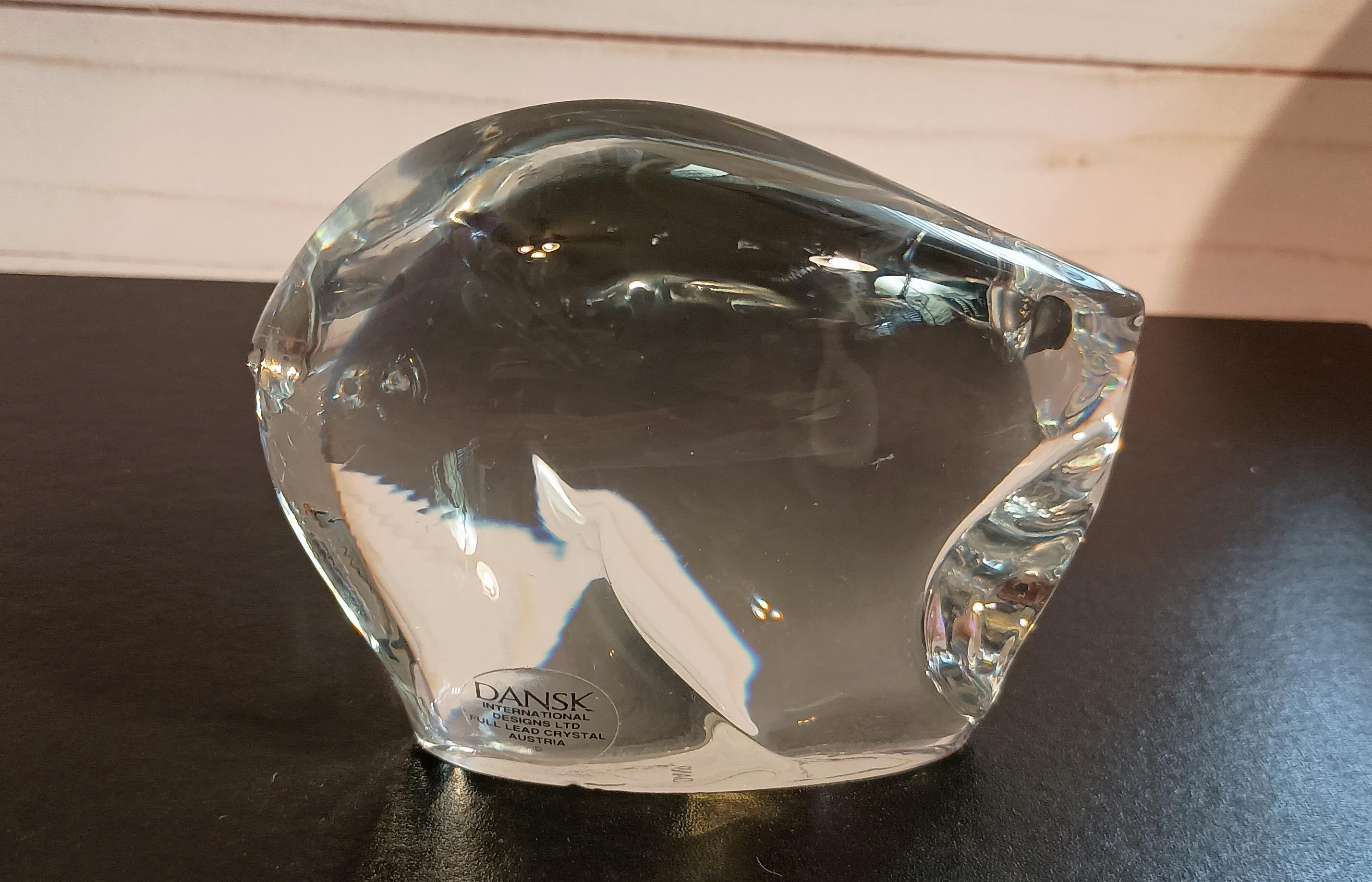 Dansk Crystal Polar Bear Paperweight. - Etsy