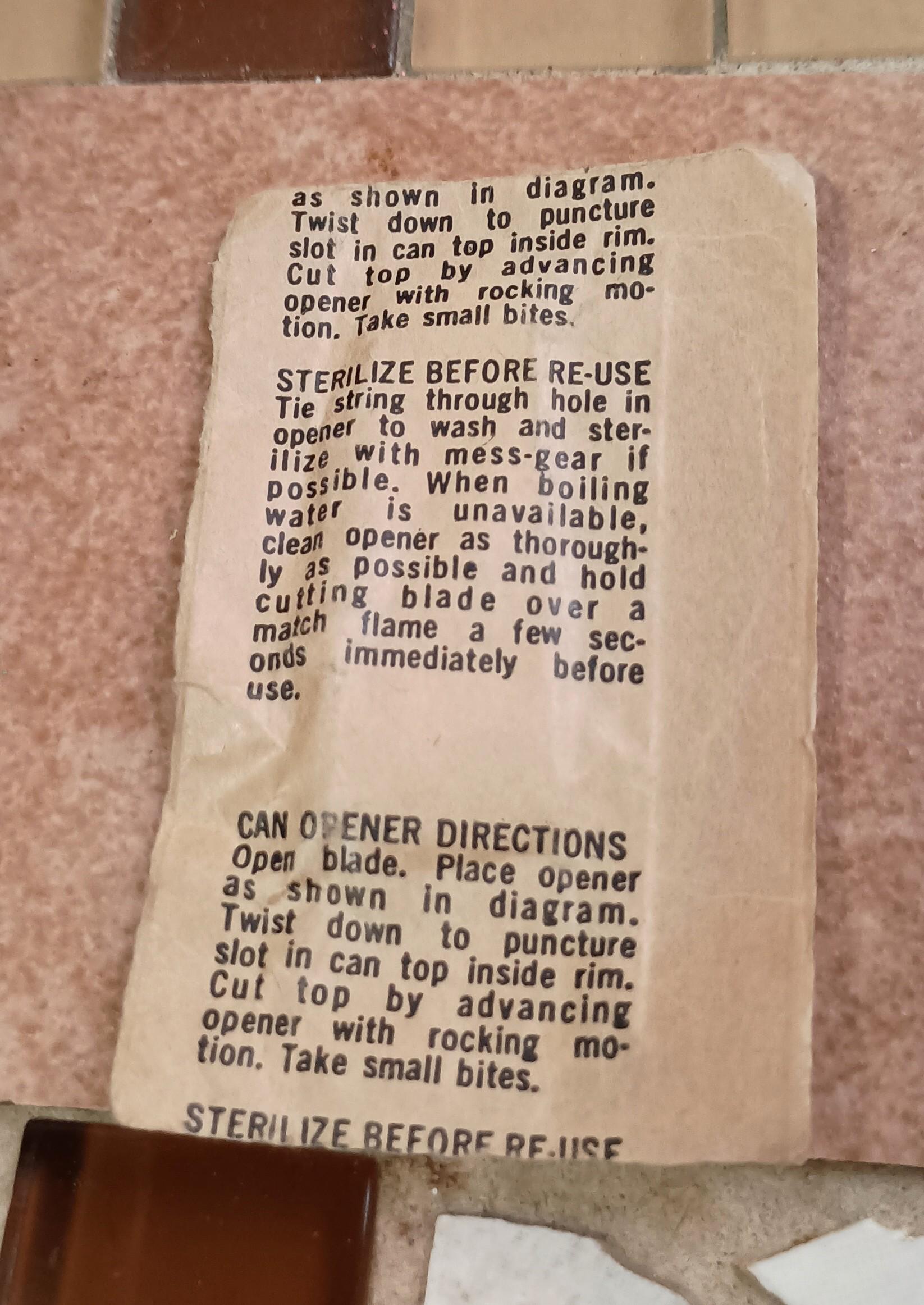 P-38 Can Opener. Shelby, Ohio Mallin Hdwe MS Inc. Sealed in Original ...