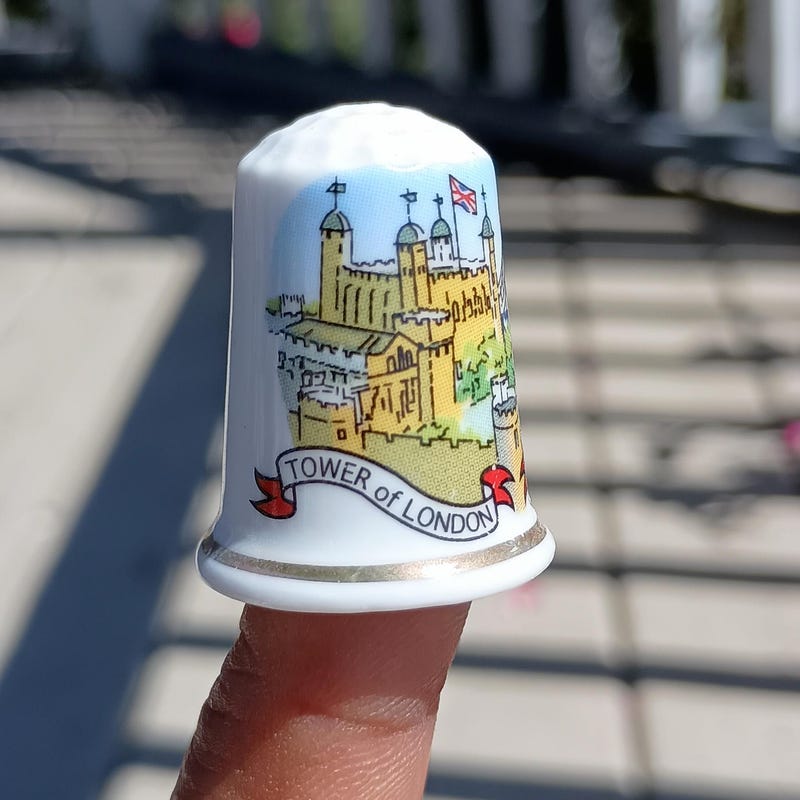Bone China Thimble - Etsy