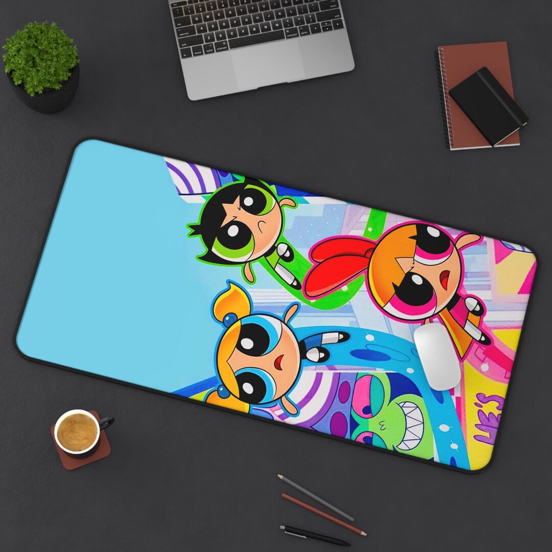 Powerpuff Girls Desk Mat, Fun Office Accessory, Cartoon Mousepad, Gift ...