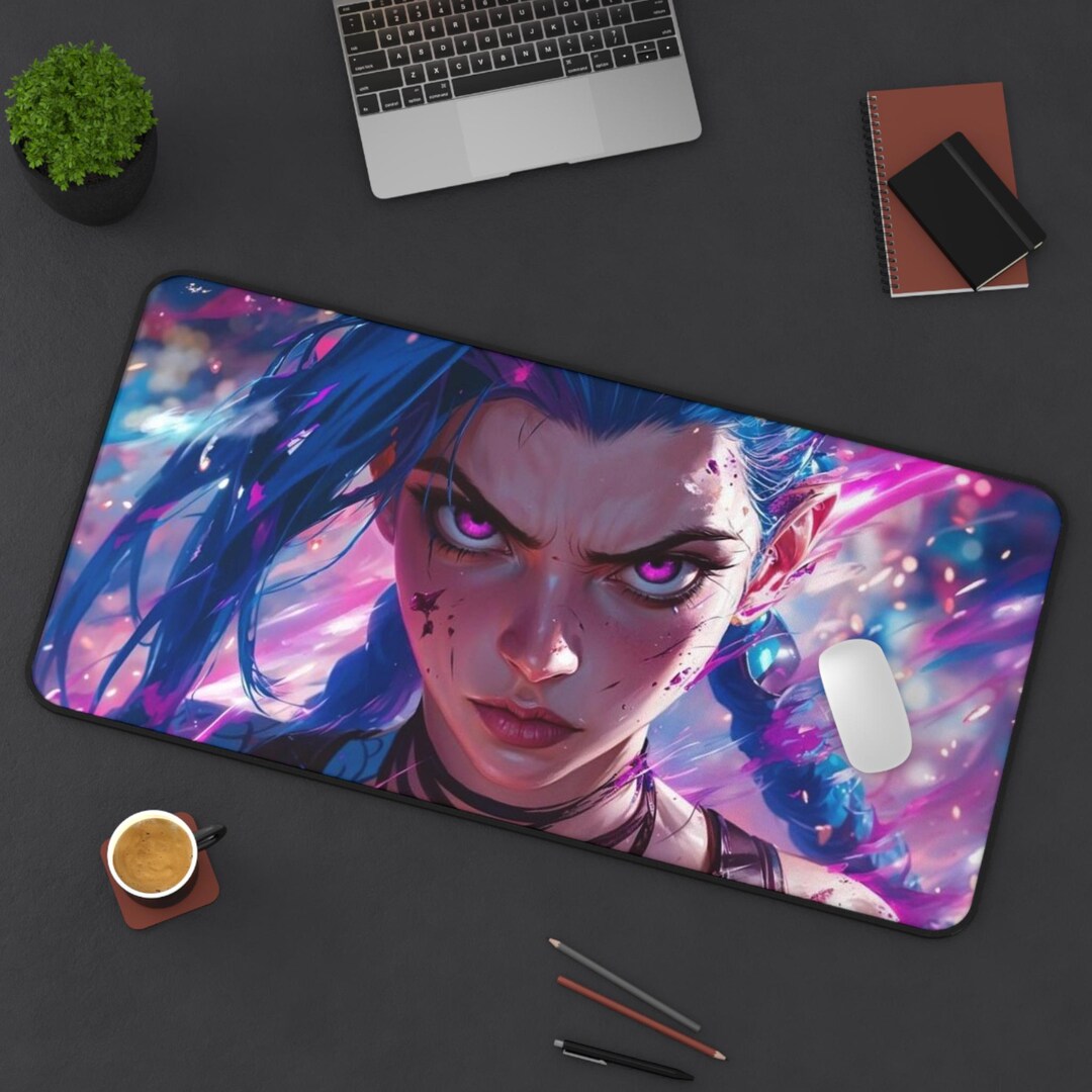 Jinx Desk Mat - Colorful Gaming Mouse Pad, Gamer Gift, Stylish Desk ...