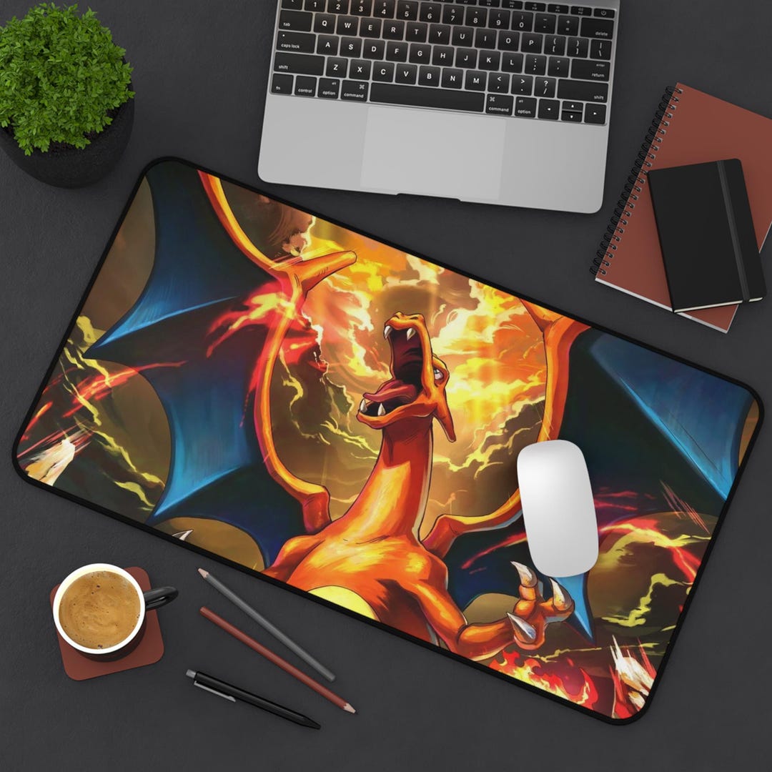 Pokemon Desk Mat - Gaming Mouse Pad, Office Decor, Anime Gift, Birthday ...