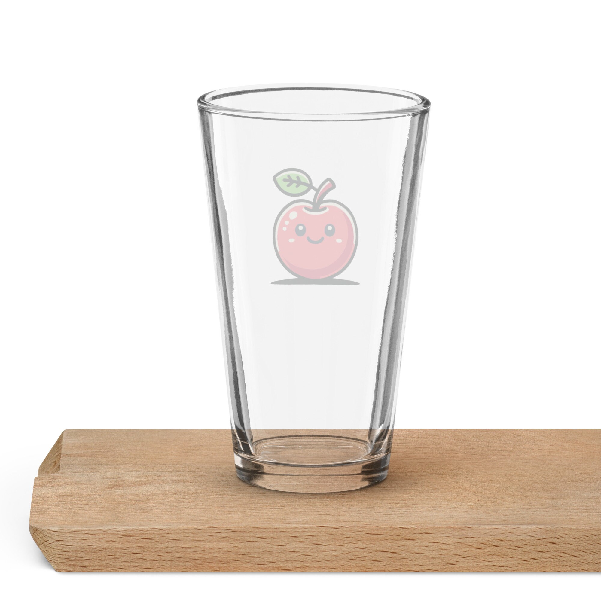 Cartoon Apple Juice Glass, Cute Shaker Pint (16 Oz) - Etsy