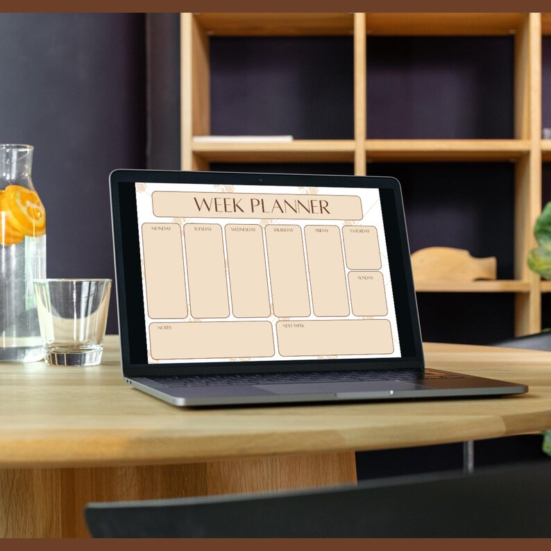 Printable Week Organizer Set Weekly Planner Meal Planner Grocery List ...