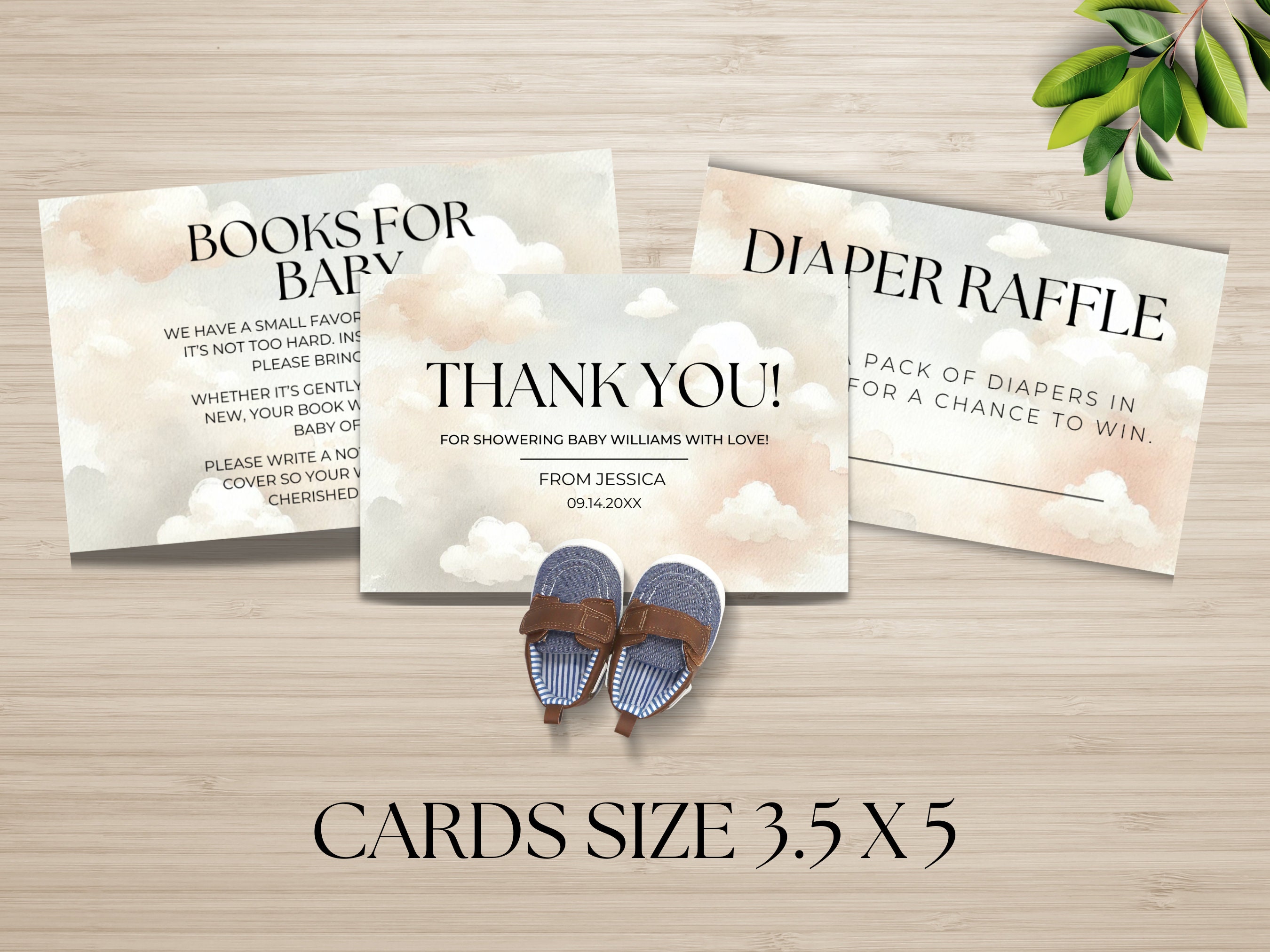 A Little Piece of Heaven Baby Shower Bundle, Neutral Baby Shower ...