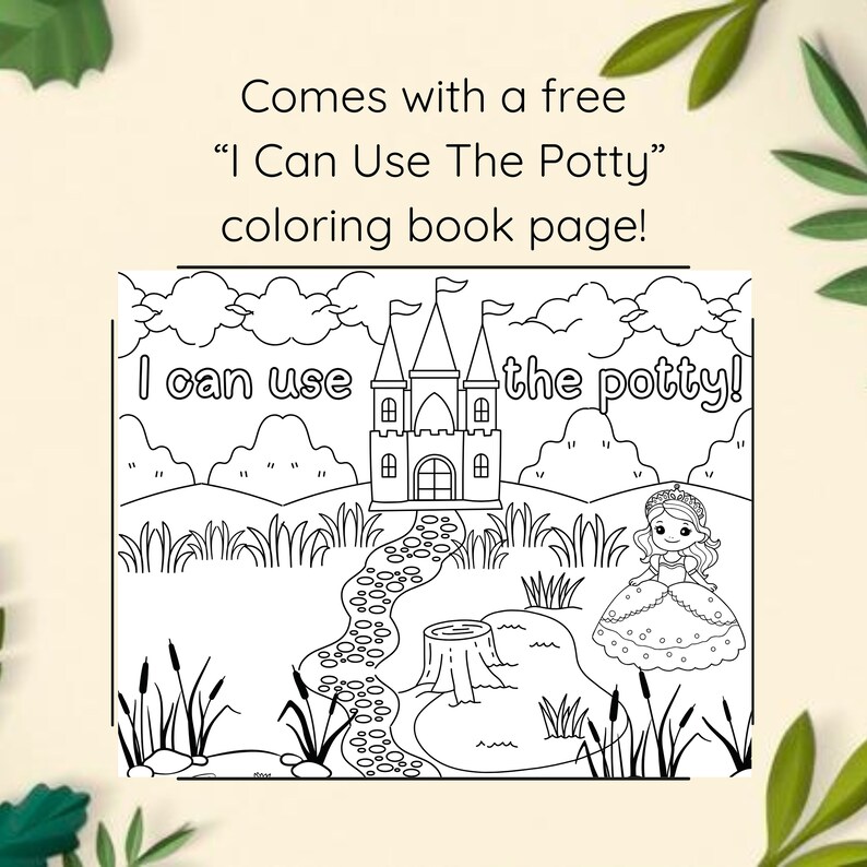 Printable Princess Potty Chart, Princess Potty Chart, Instant Download ...