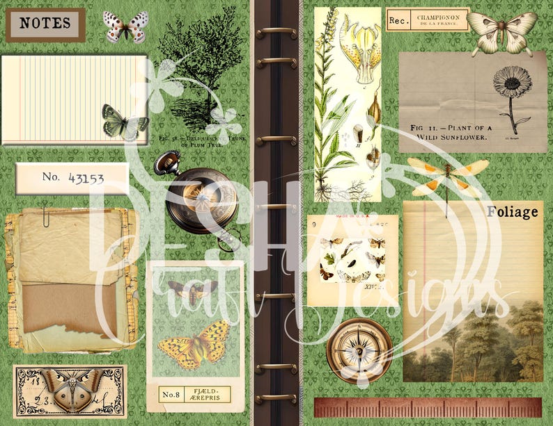 Vintage Field Notes Junk Journal Kit - Etsy