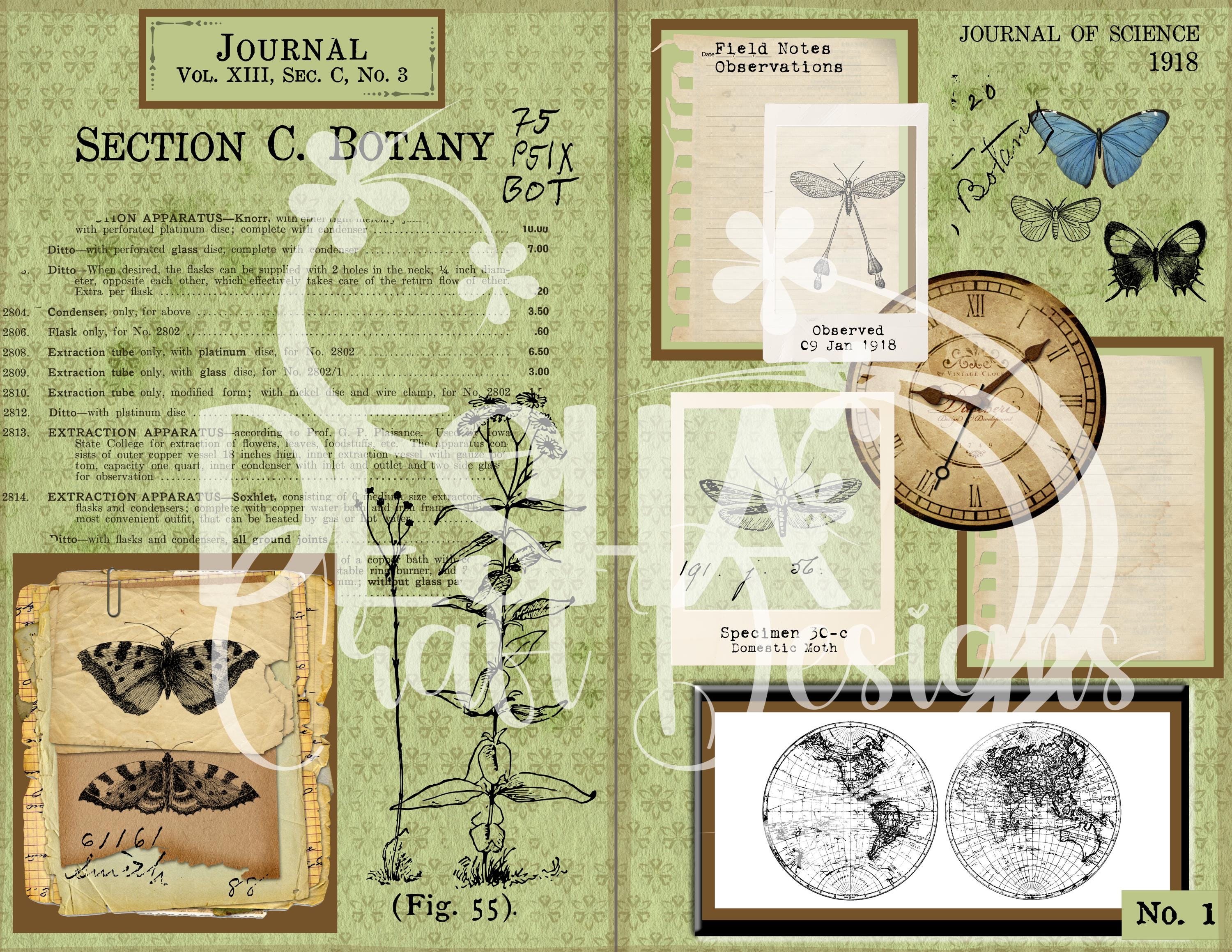 Vintage Field Notes Junk Journal Kit - Etsy