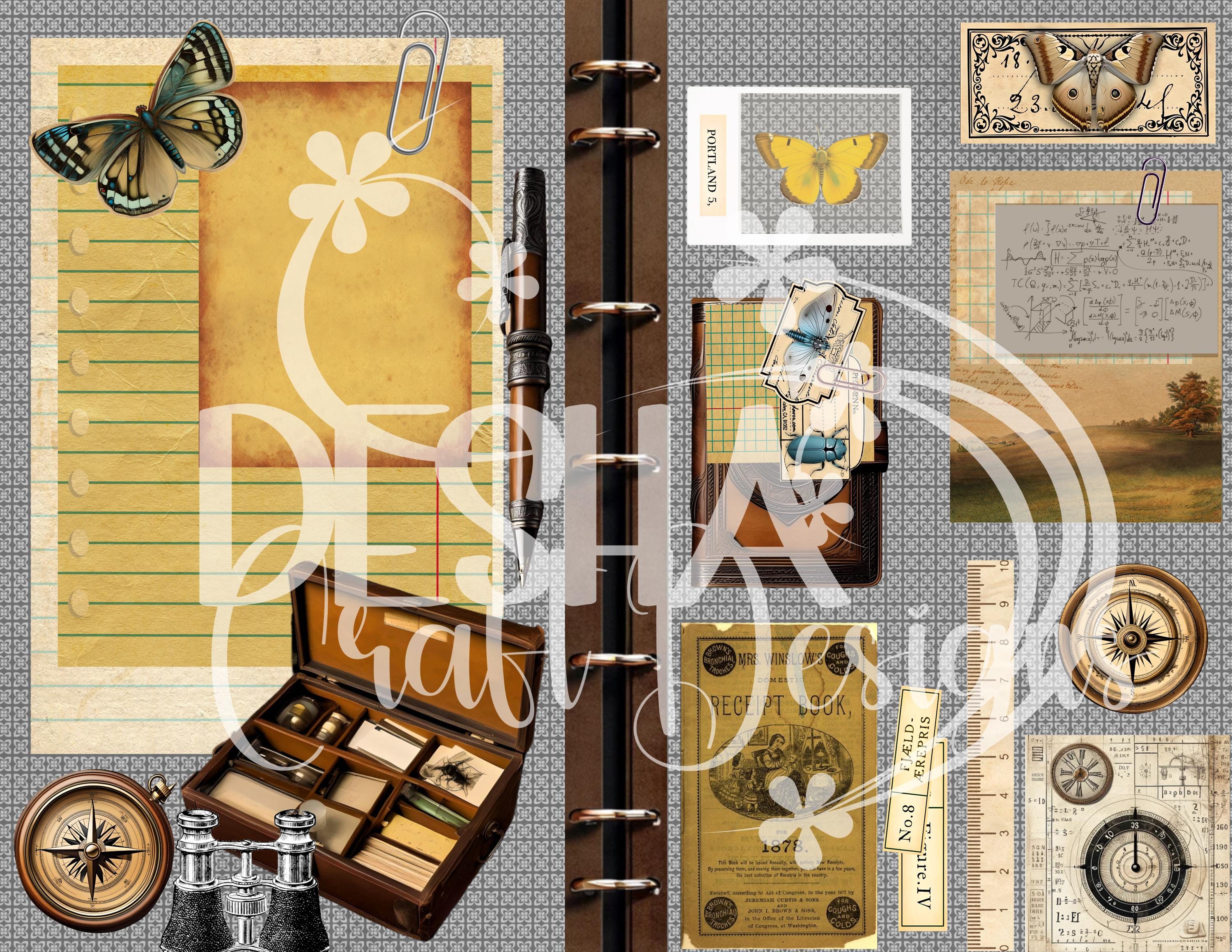 Vintage Field Notes Junk Journal Kit - Etsy
