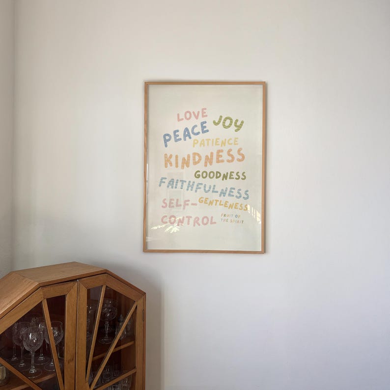 Fruit of the Spirit Wall Art | Colorful Christian Printable for Nursery ...