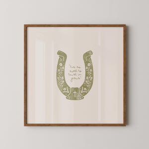 Faith-based Western Gallery Wall Set | Christian Nursery Cowboy Art ...