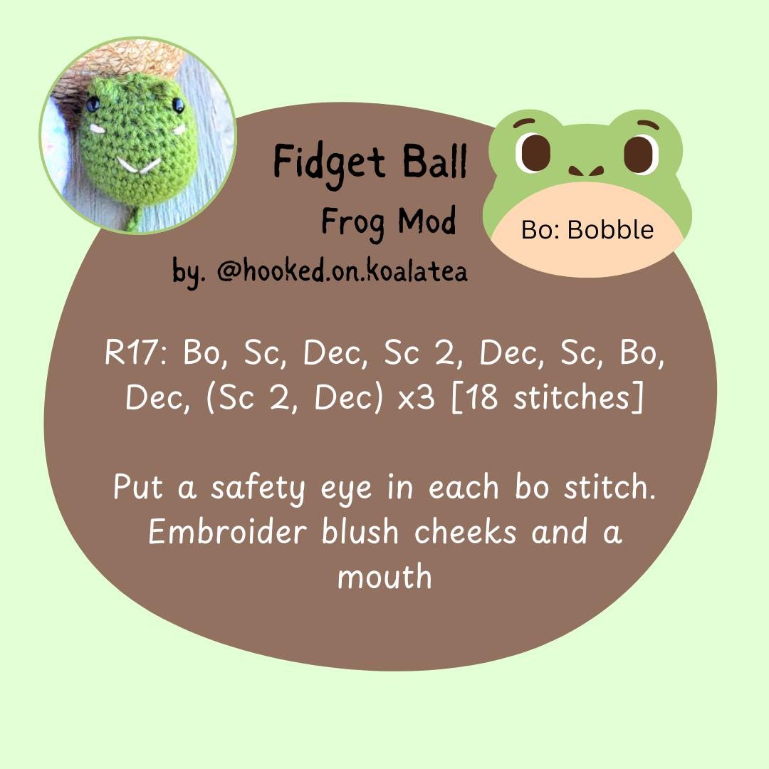 Fidget Ball Crochet Pattern Easy, Simple Market Make PDF File - Etsy