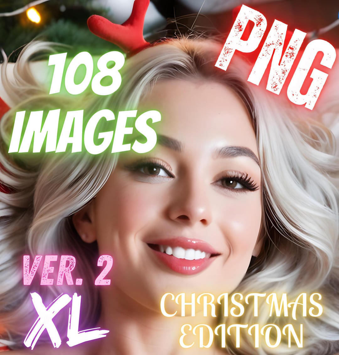 Hyper Realistic Models Christmas Edition/ A.i Digital Art/ Bundle/ 108 ...