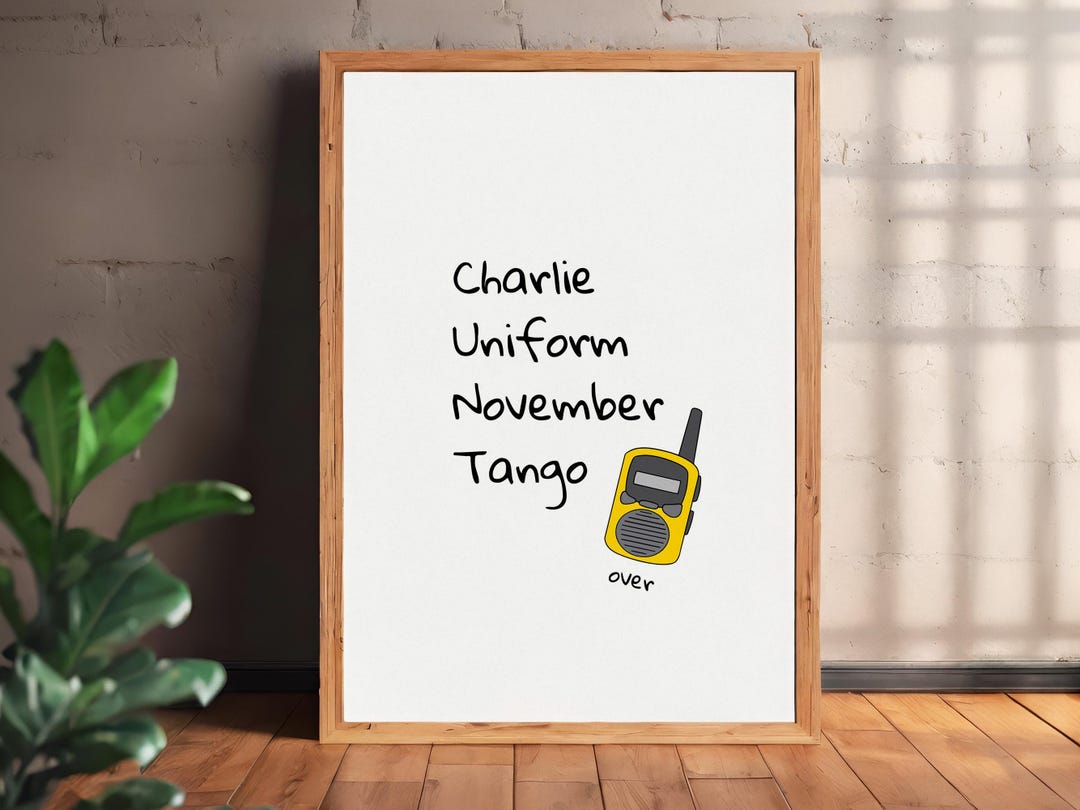 Charlie Uniform November Tango Over, CUNT Print, Rude Radio Collection ...