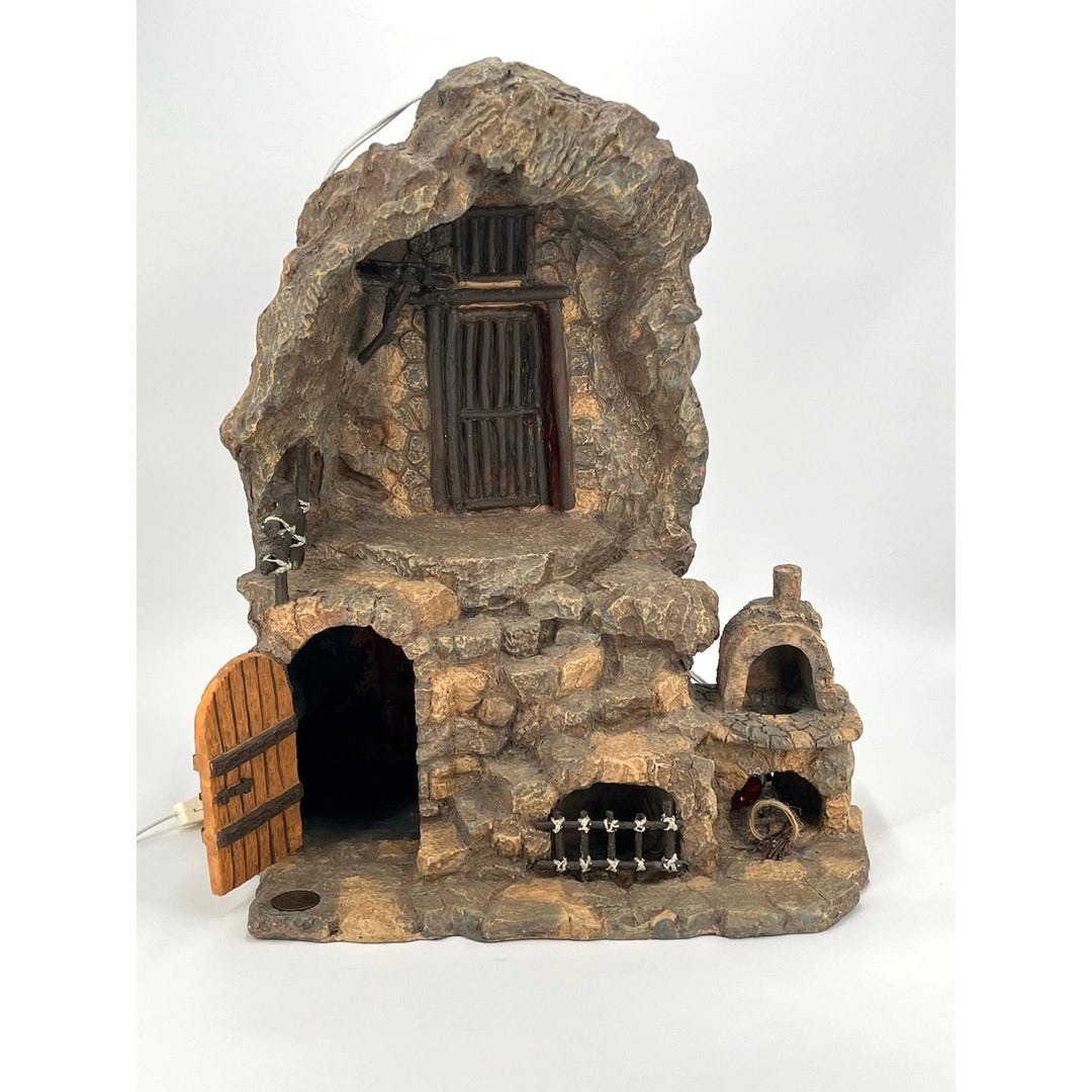 Rare Vintage Fontanini Heirloom Nativity the Cave Grotto Light-up ...