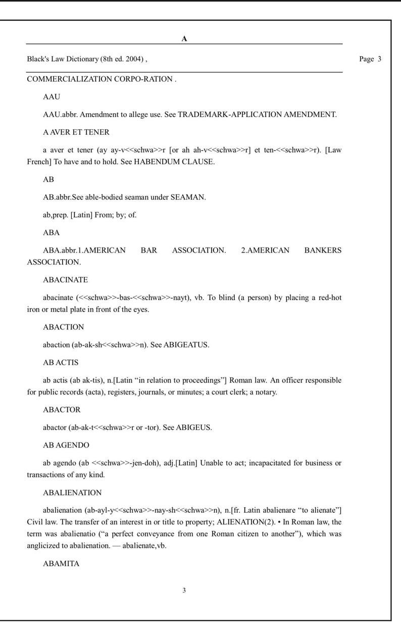 Black’s Law Dictionary 8th Edition ( DIGITAL EBOOK) - Etsy