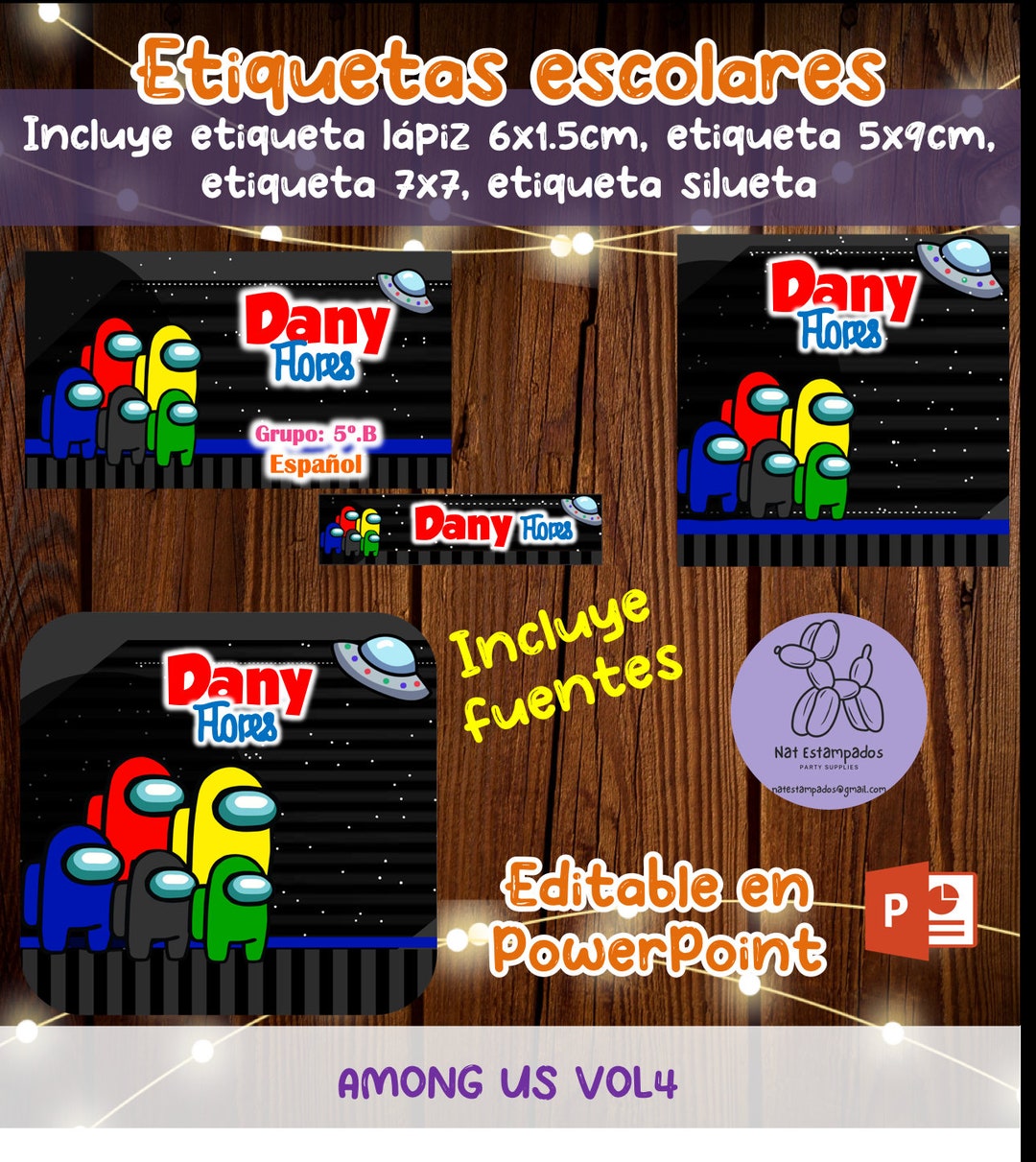 School Labels Among Us Vol4 - Etsy