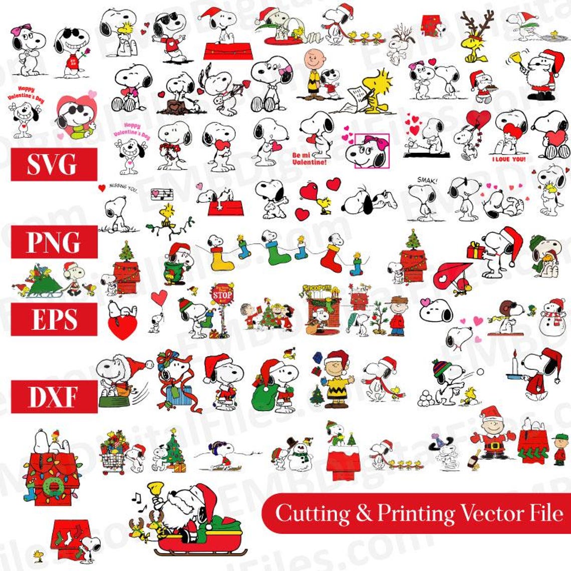 Snoopy Svg Bundle, Snoopy Png Bundle ,snoopy Invitation, Snoopy ...