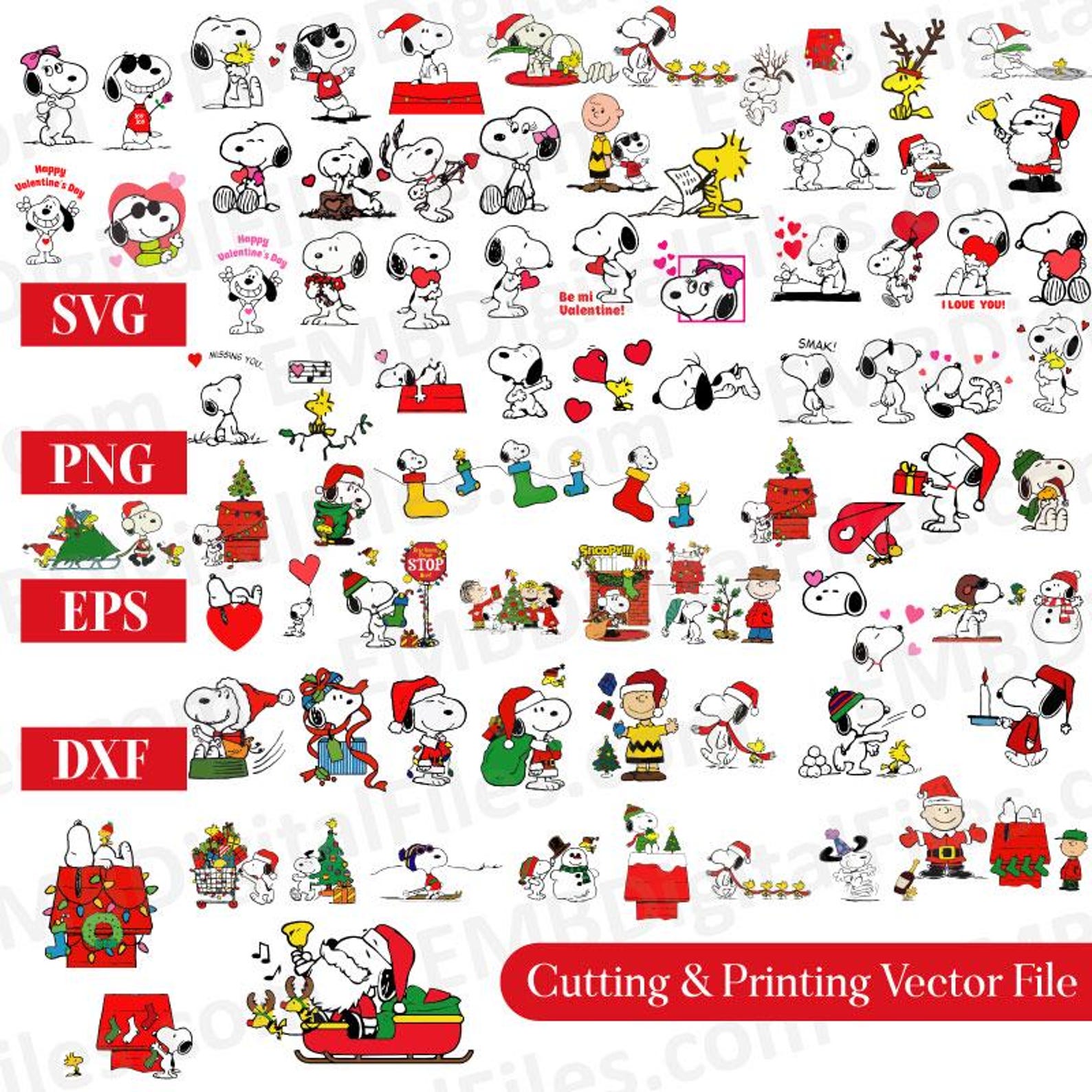 Snoopy Svg Bundle, Snoopy Png Bundle ,snoopy Invitation, Snoopy ...