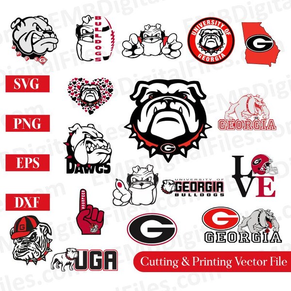 Georgia Bulldogs Svg - Etsy