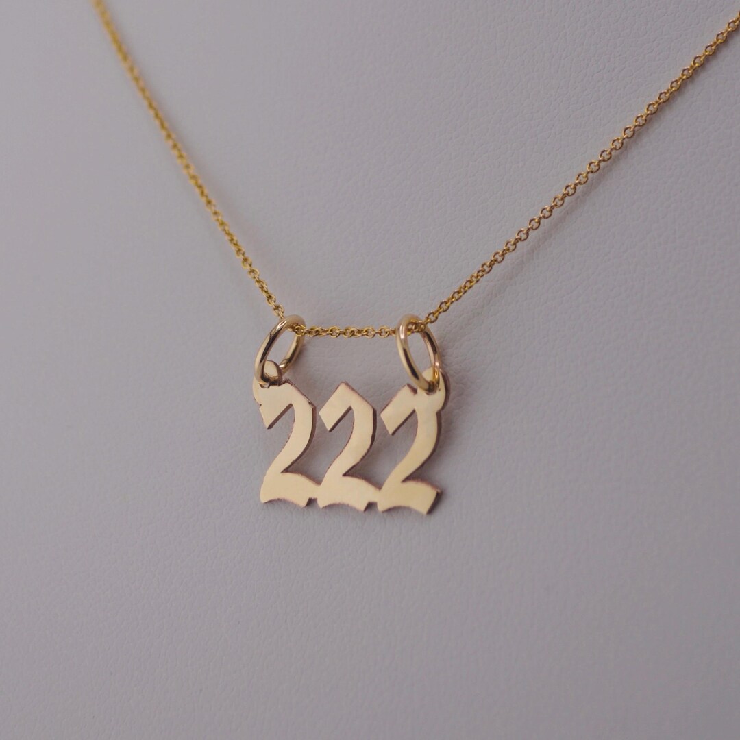 Gold Divinely Protected Angel Number Pendant | Angel Number Pendant ...