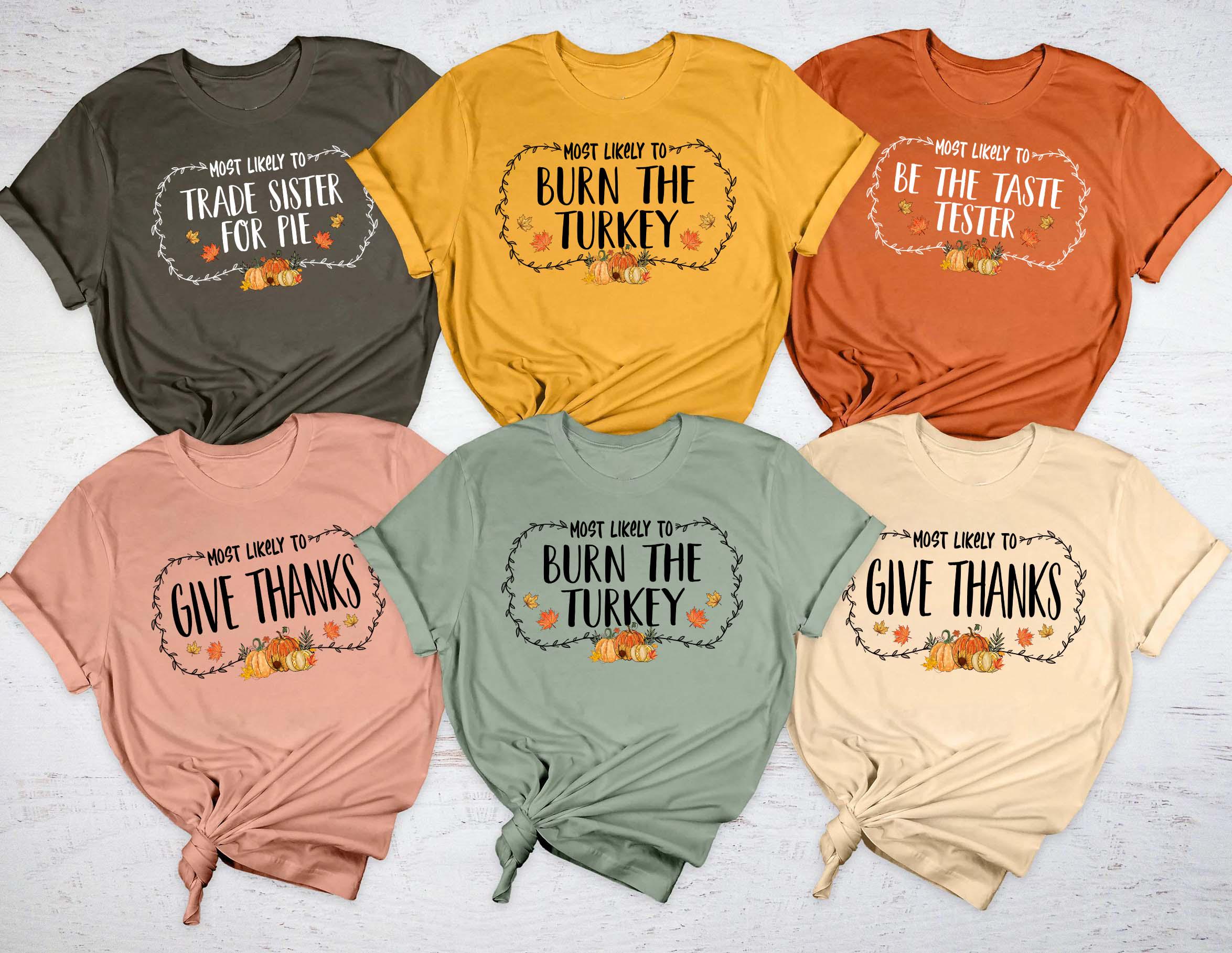 Funny Thanksgiving Shirts, Family Thanksgiving Shirts, Thanksgiving ...