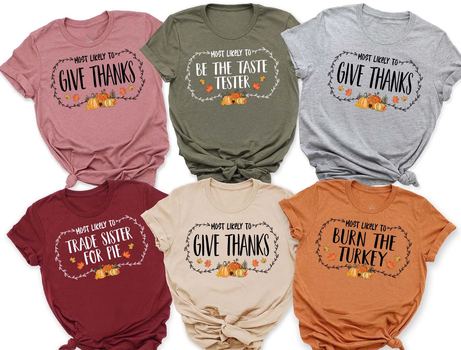 Funny Thanksgiving Shirts, Family Thanksgiving Shirts, Thanksgiving ...