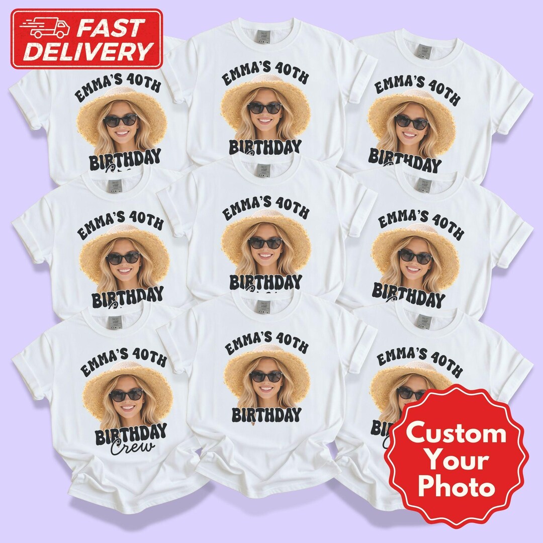 Personalized Birthday Shirt With Photo, Custom Face Shirt, Funny Custom ...