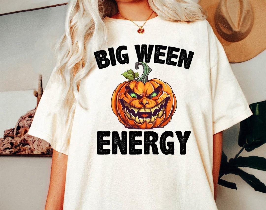 Comfort Colors® Big Ween Energy Halloween Shirt, Spooky Pumpkin Shirt ...